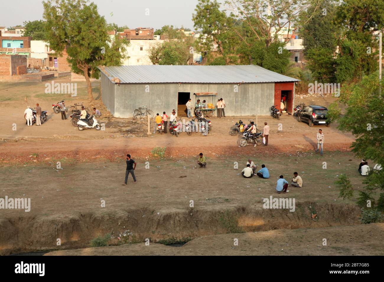 Beautiful Landscape, Village Surrounded by Greenery Mountain, Indian ...