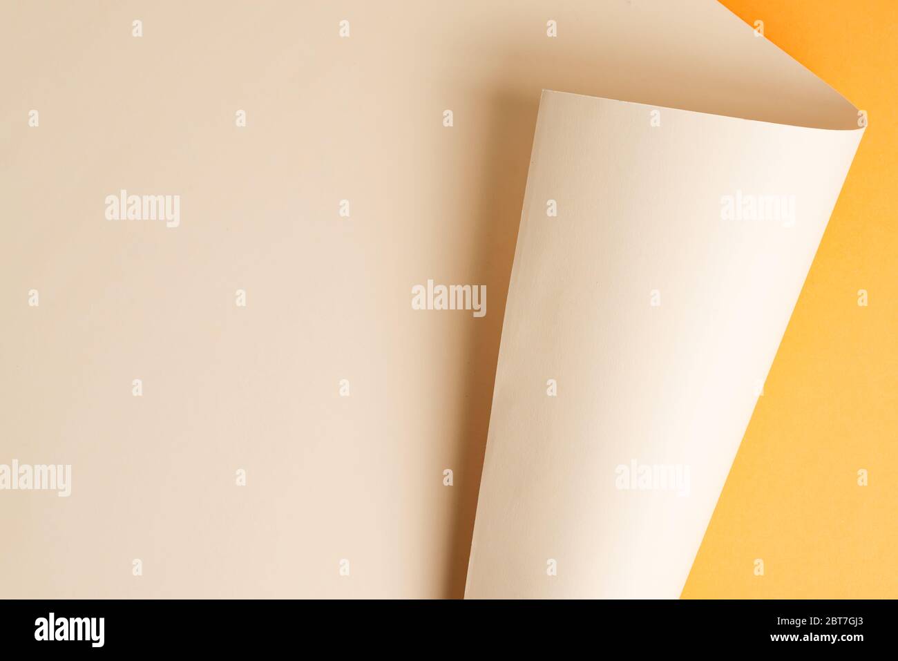 Creative handcraft card as a duotone diagonal papercraft background for ...