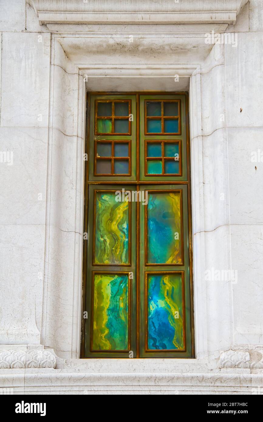Window with Colorful Corrosion Stock Photo - Alamy
