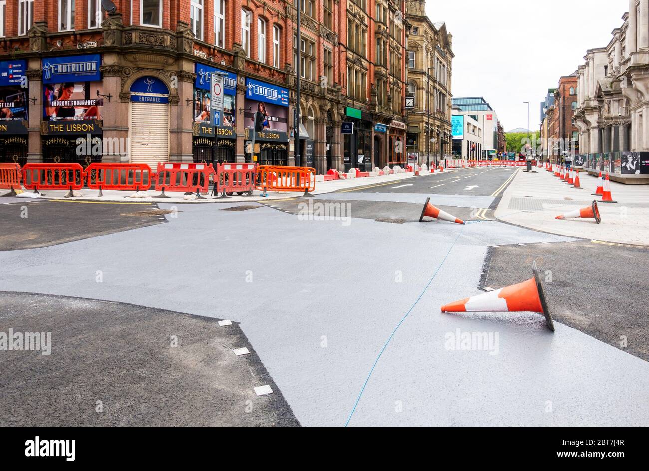 Victoria Street in Liverpool with a new surface Stock Photo - Alamy