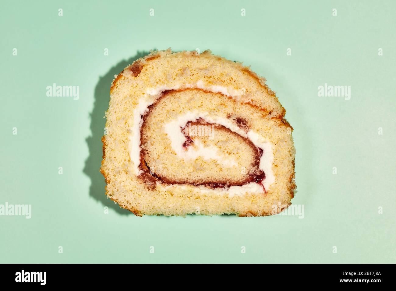 Slice Of Swiss Roll High Resolution Stock Photography and Images - Alamy