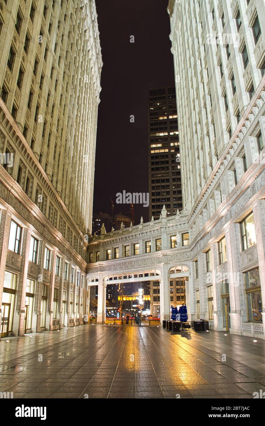Walkway Between two Buildings Stock Photo - Alamy