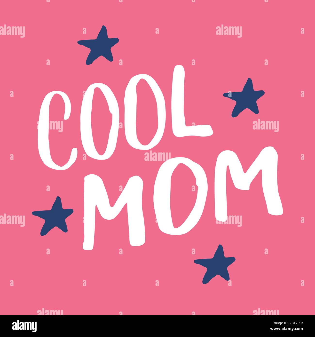 Cool mom, Calligraphic Letterings signs set, printable phrase set ...