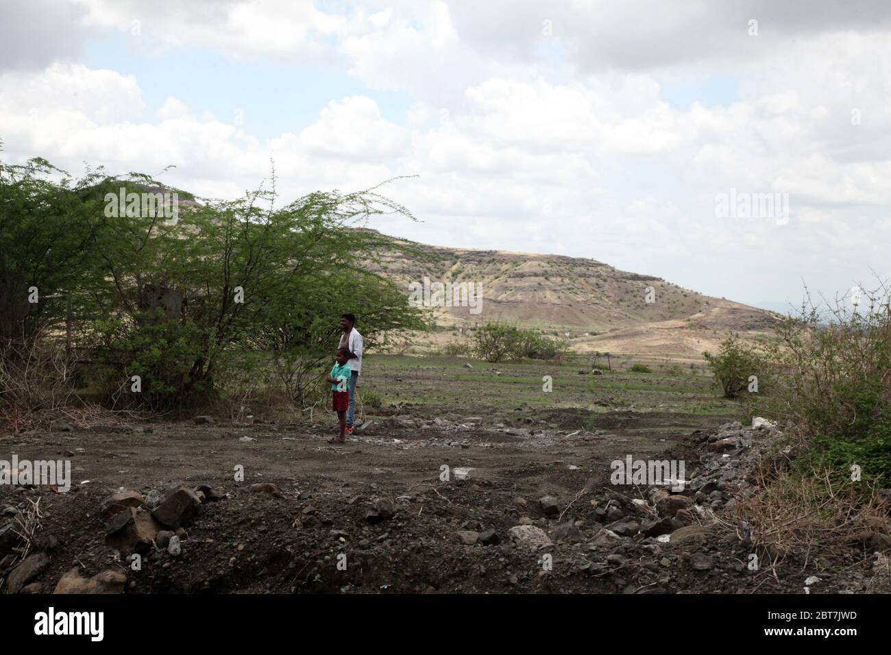 Beautiful Landscape, Village Surrounded by Greenery Mountain, Indian ...