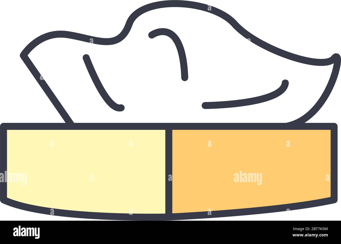 Tissues box flat style icon design, Hygiene wash health clean healthy ...