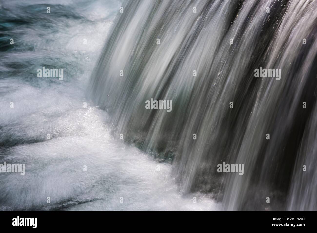 Small waterfall along the Dungeness River in, near the Upper Dungeness ...