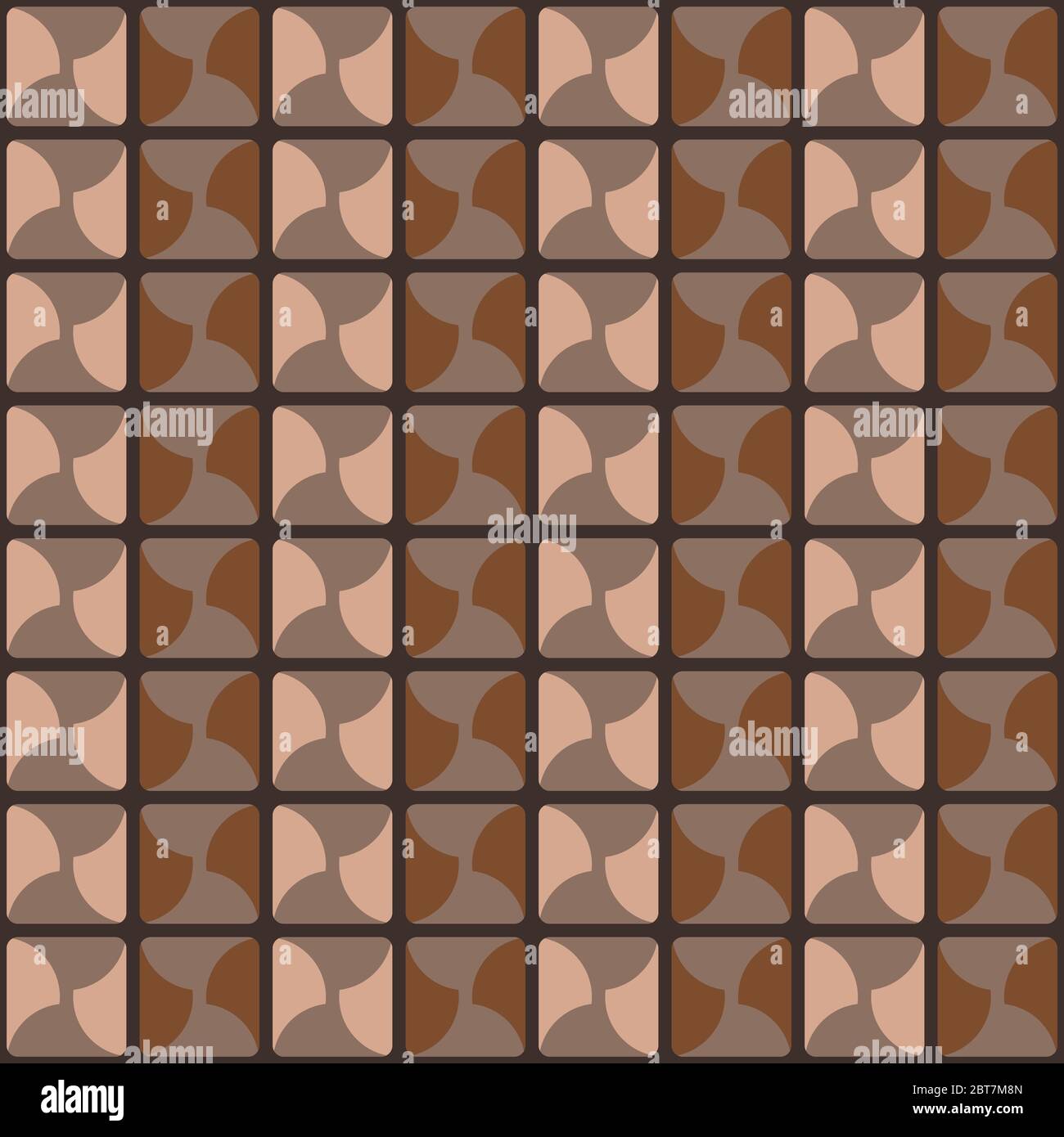 Simple abstract geometric design. Rounded repeated pattern for textile ...