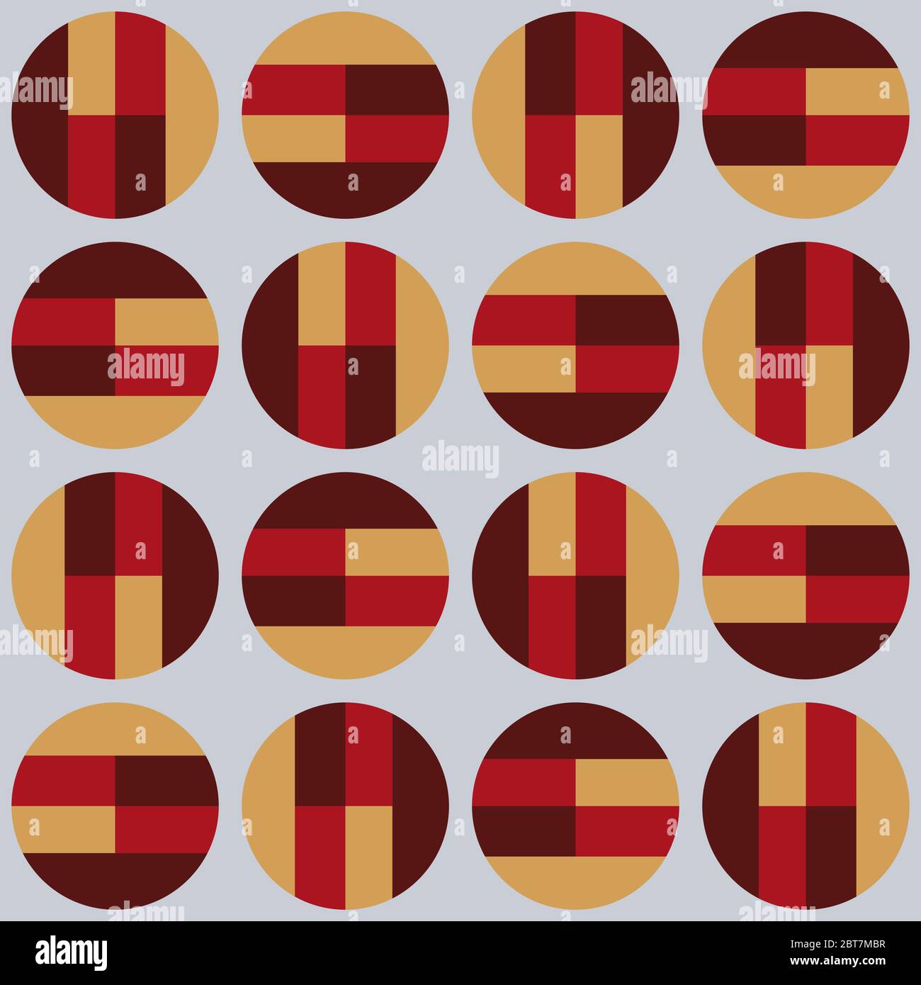 Simple abstract geometric design. Rounded repeated pattern for textile ...