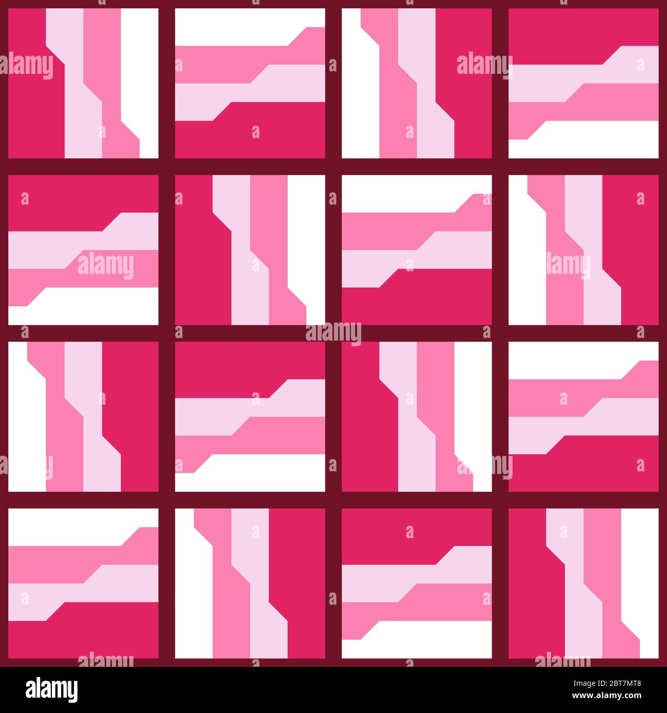 Simple abstract geometric design. Rounded repeated pattern for textile ...