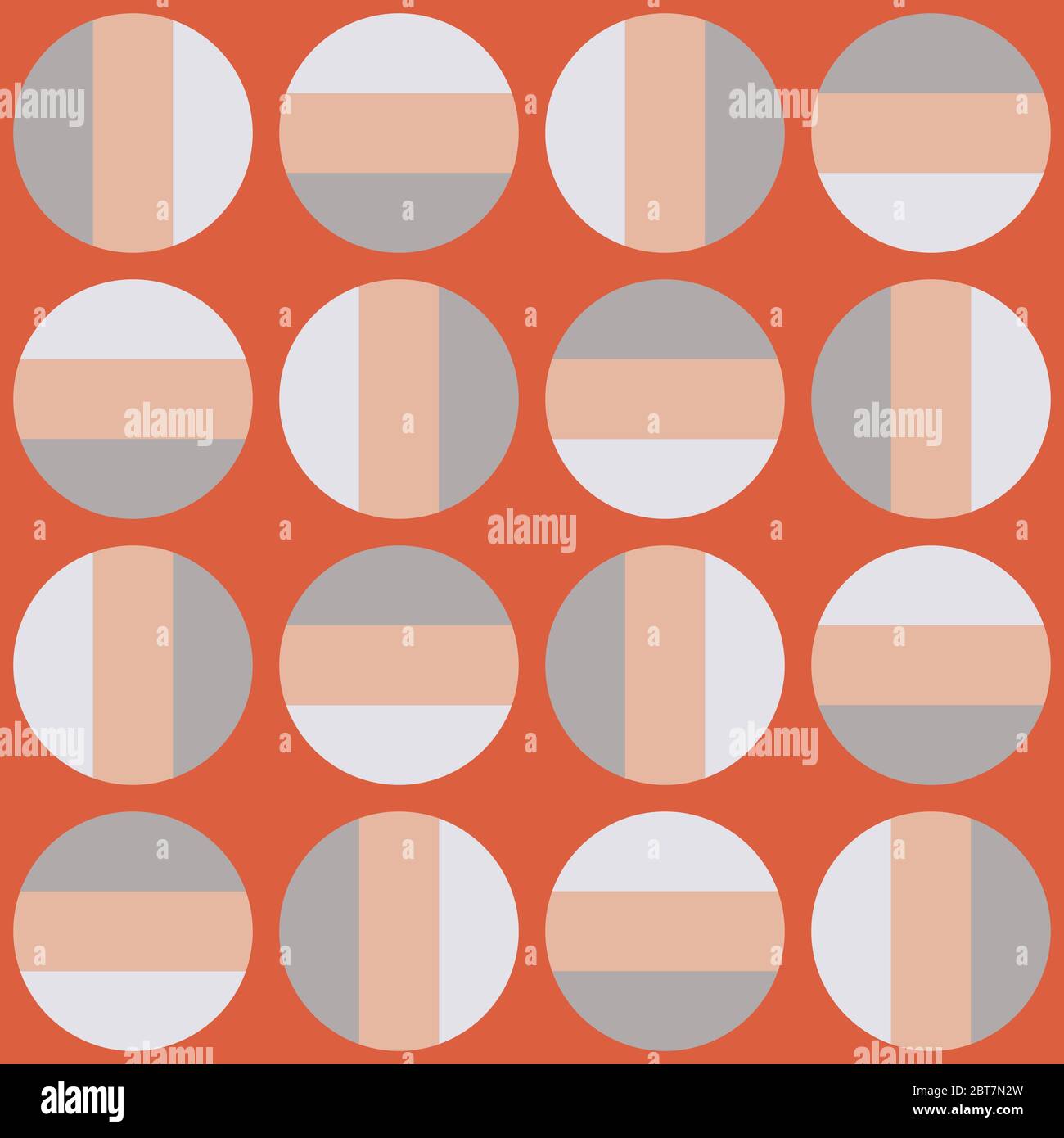 Simple abstract geometric design. Rounded repeated pattern for textile ...