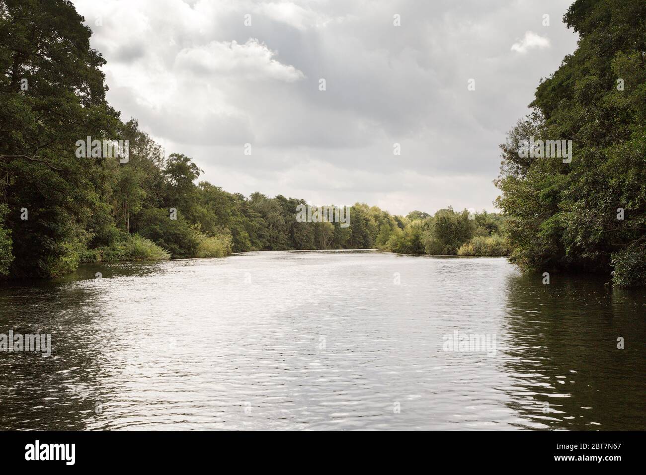landscape image from a river on the norfolk broads Stock Photo - Alamy