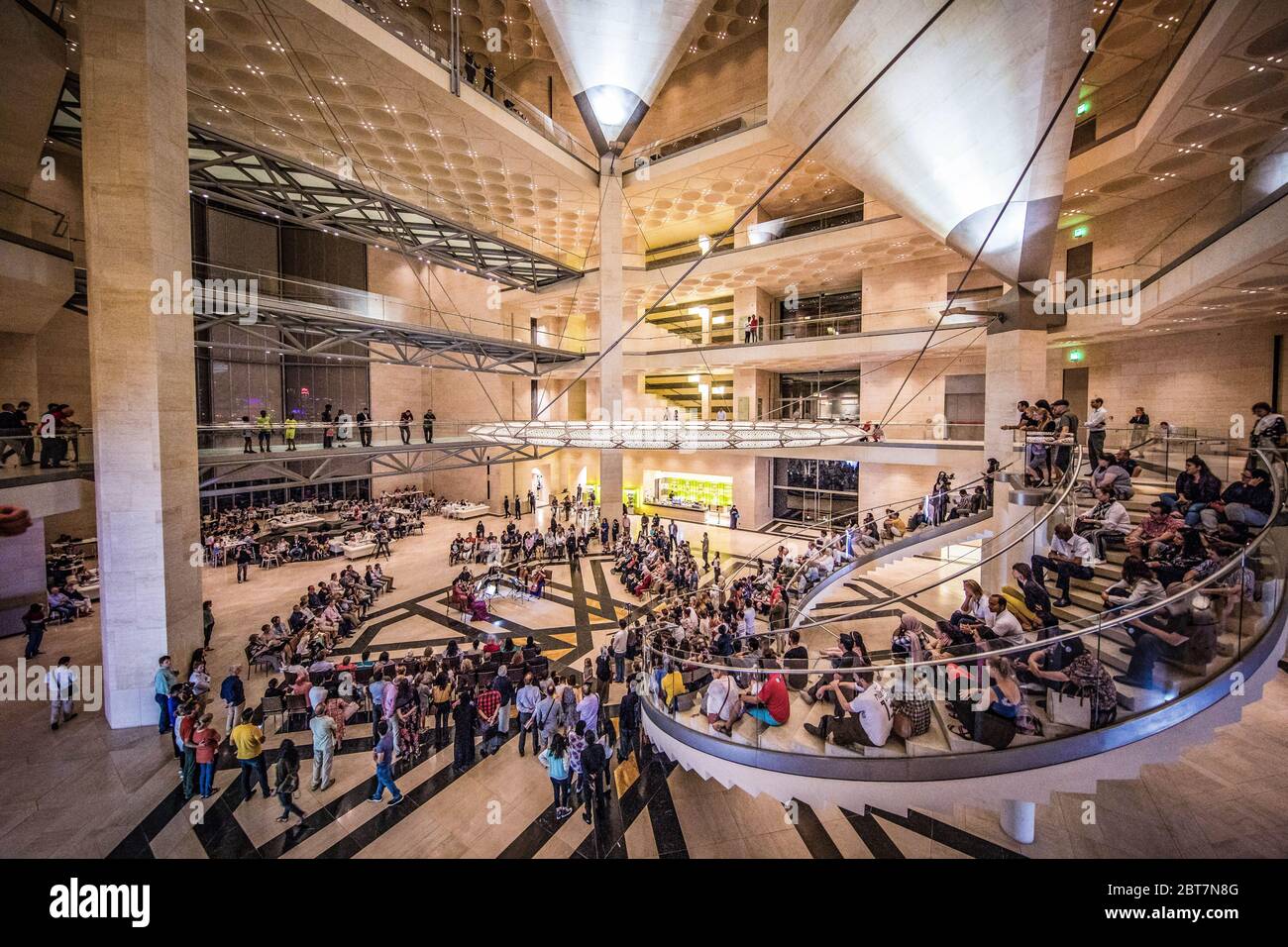 Undergoing rapid construction, Qatar's capital Doha and its newly ...