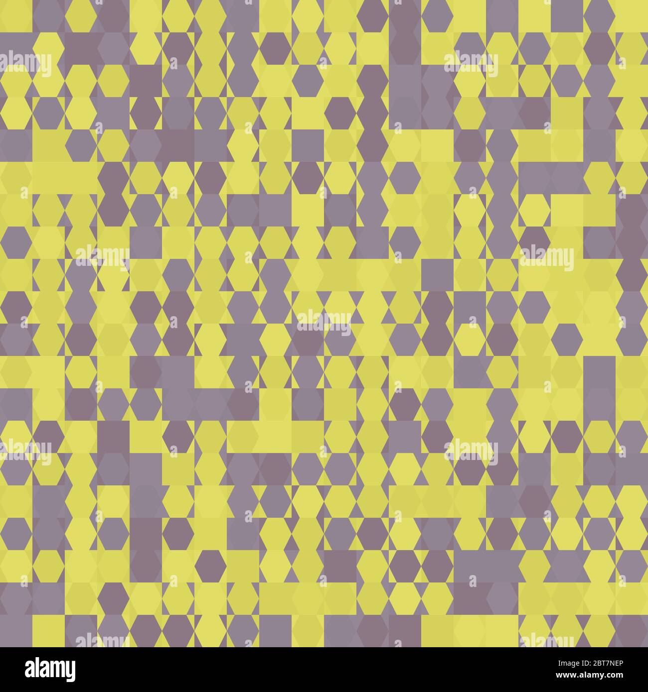 Hexagons in squares - geometric square mosaic seamless pattern. Gray ...