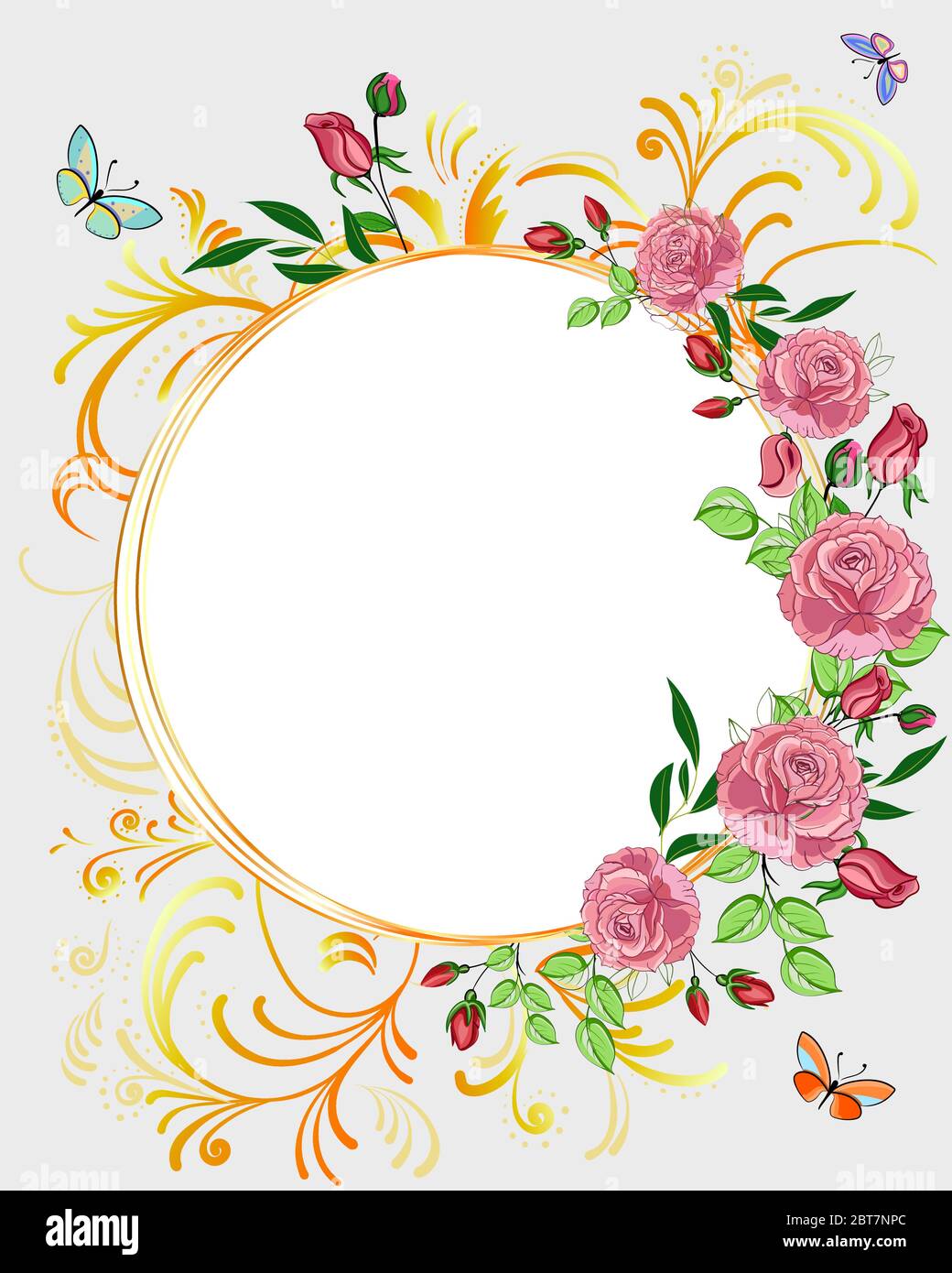 Rose in blossom Stock Vector Images - Alamy