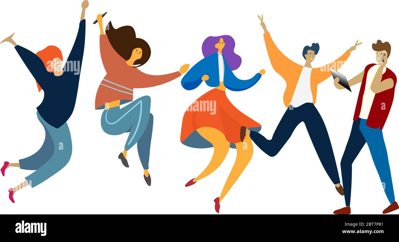 Friendship success Stock Vector Images - Alamy
