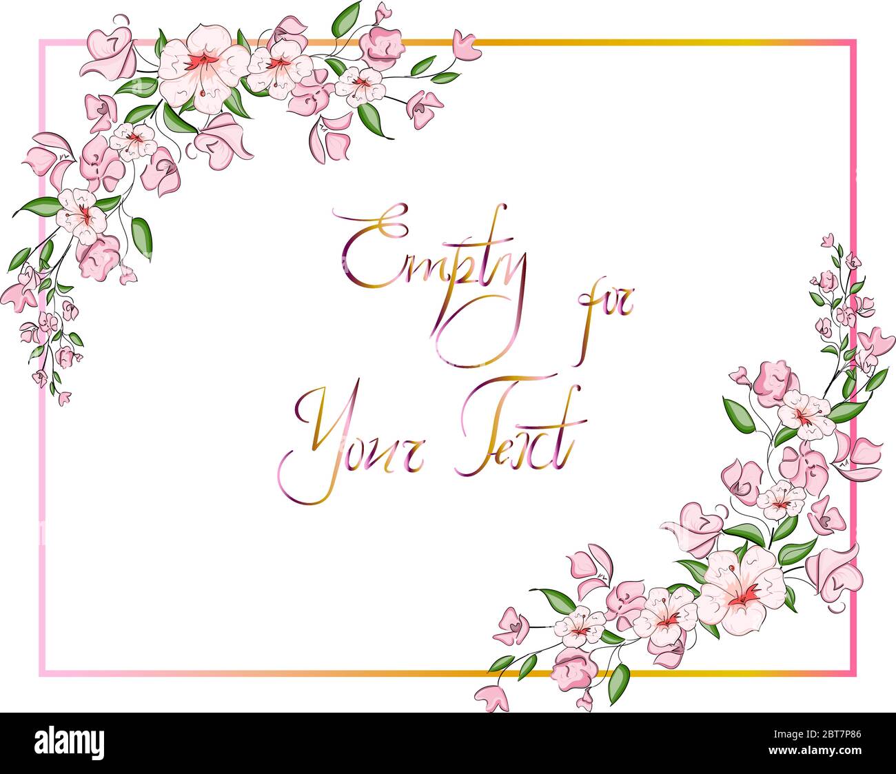 Floral Wedding Invitation elegant invite card Design: garden flower ...