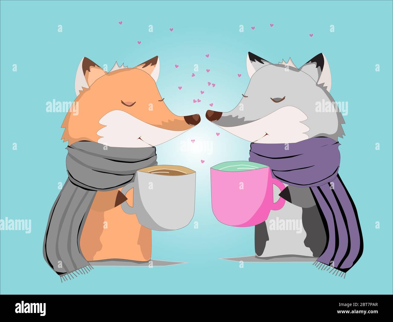 Cartoon fox sitting hi-res stock photography and images - Alamy