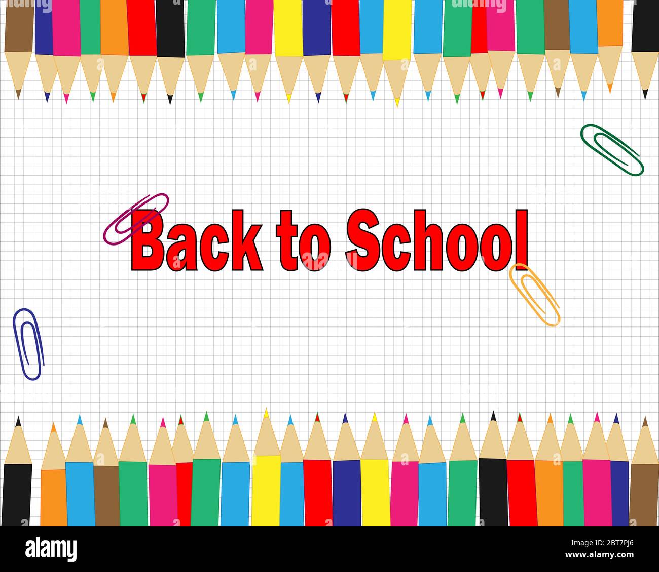 Pink blue color school Stock Vector Images - Alamy