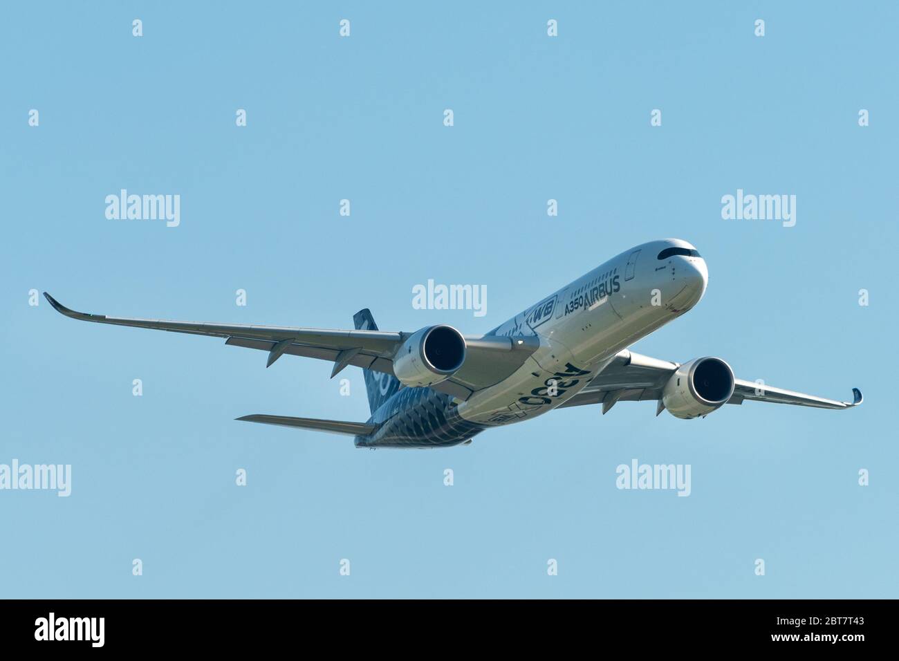 August 30, 2019. Zhukovsky, Russia. long-range wide-body twin-engine ...