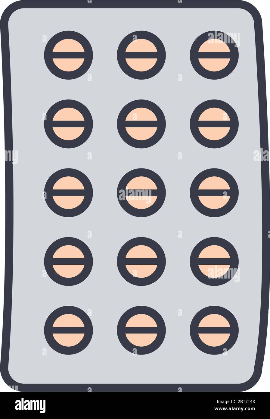 Pills flat style icon design of Medical care health and emergency theme ...