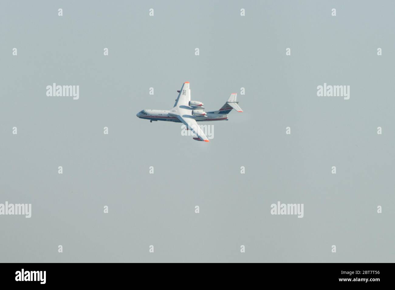 August 30, 2019. Zhukovsky, Russia. Multipurpose amphibious aircraft ...