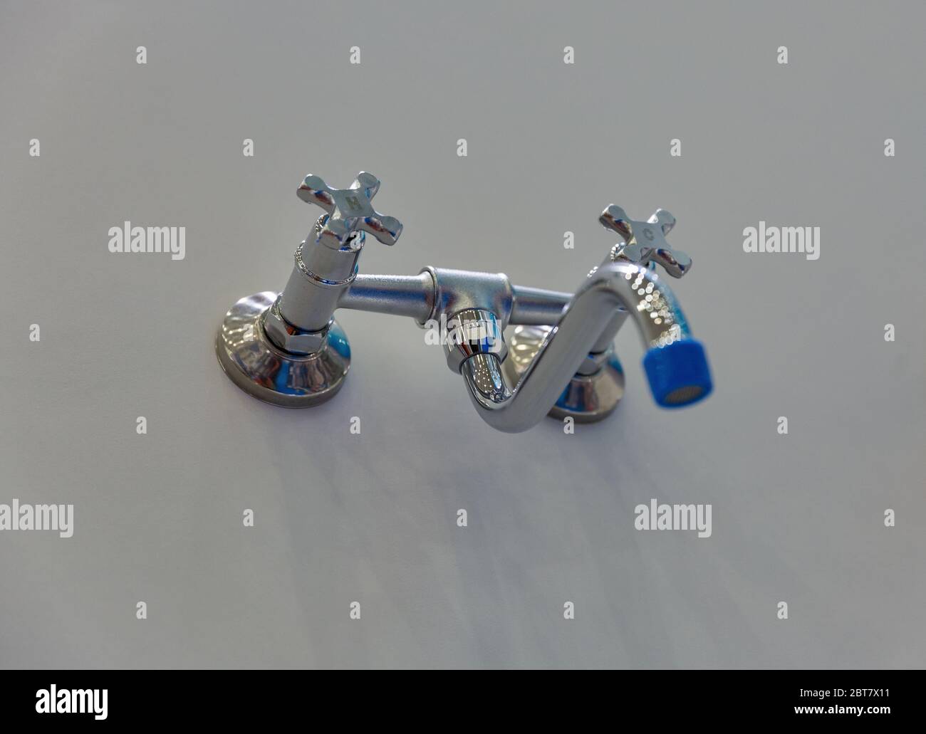 Bathroom faucet closeup on store display Stock Photo - Alamy