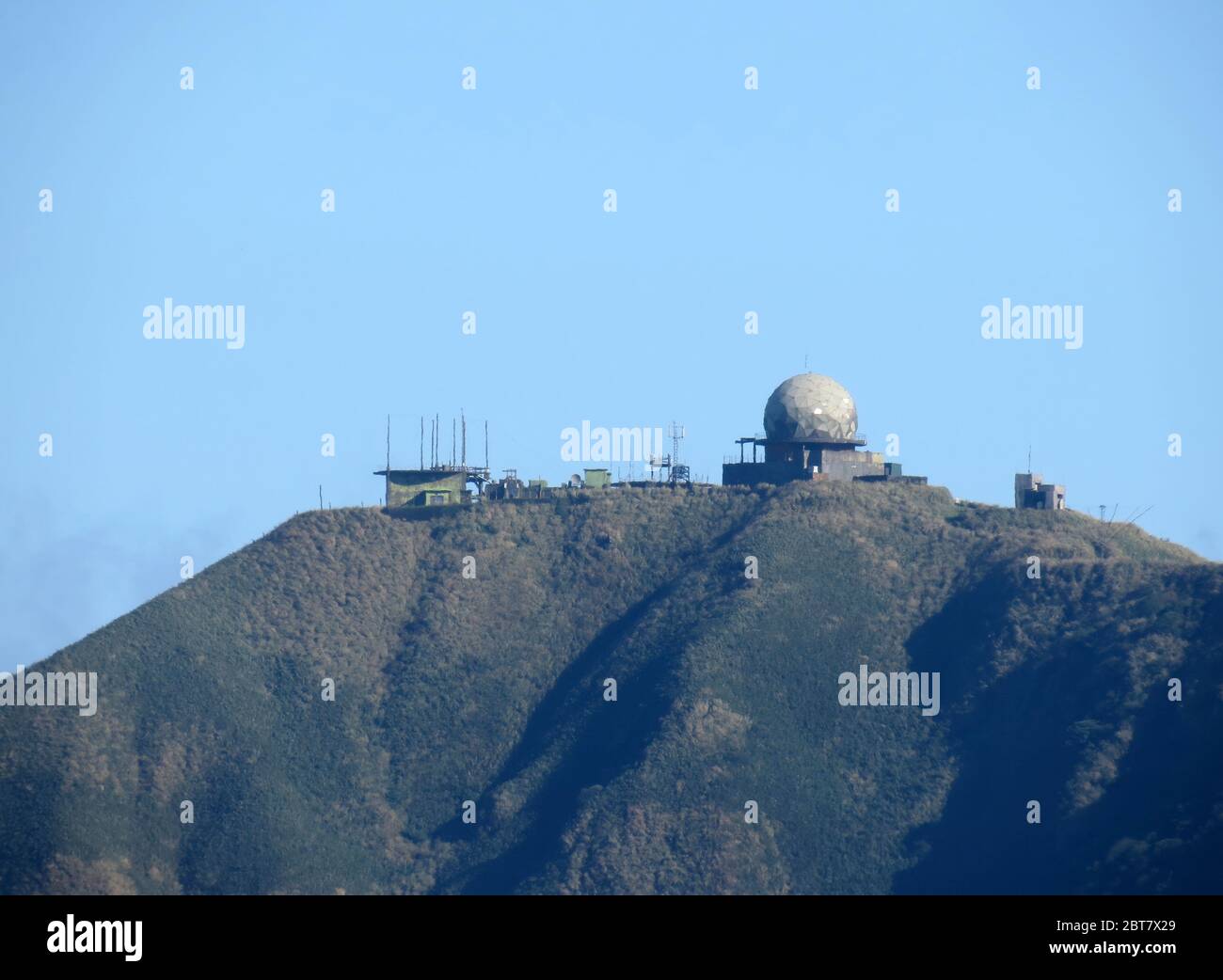 Sunny view of the Wufenshan Meteorological Radar Observatory from ...