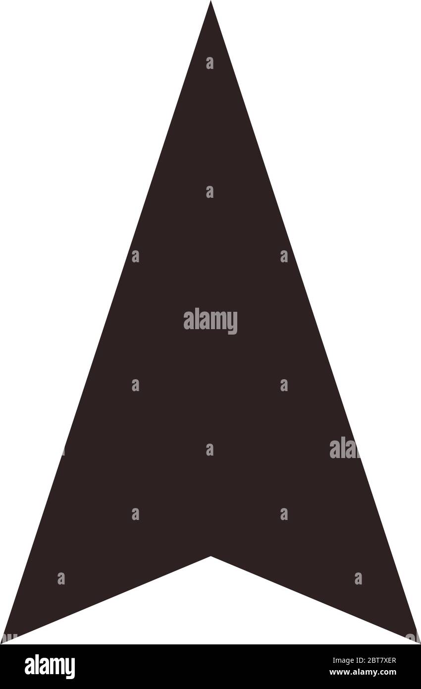 Gps arrow flat style icon design, Map travel navigation route road ...