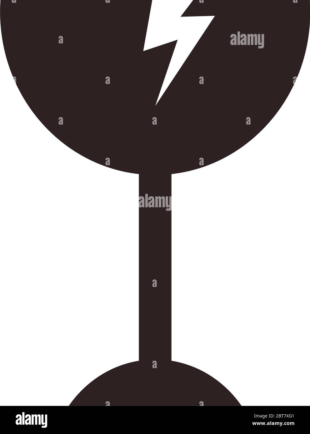 Fragile flat style icon design, Cardboard delivery logistics ...