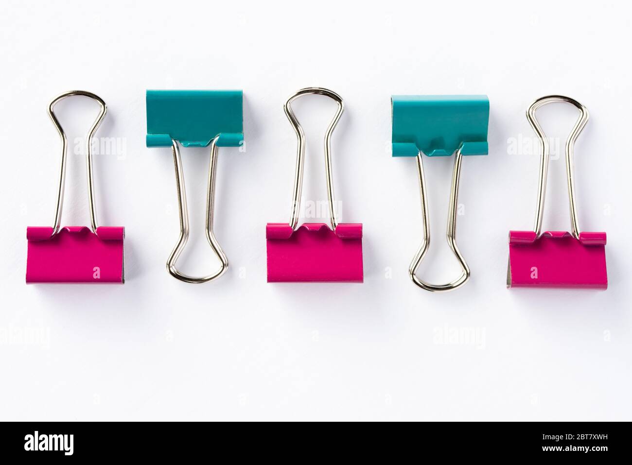 Colorful Metal Paper Clips Stock Photo - Alamy