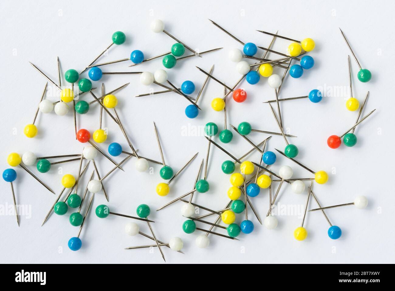 Abundance of Colorful Map Pins Stock Photo - Alamy