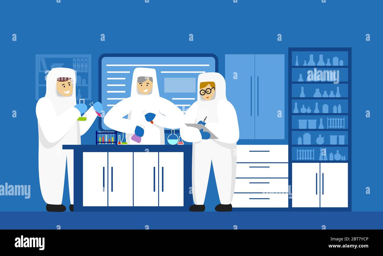 Dangerous chemical lab experiment lab Stock Vector Image & Art - Alamy