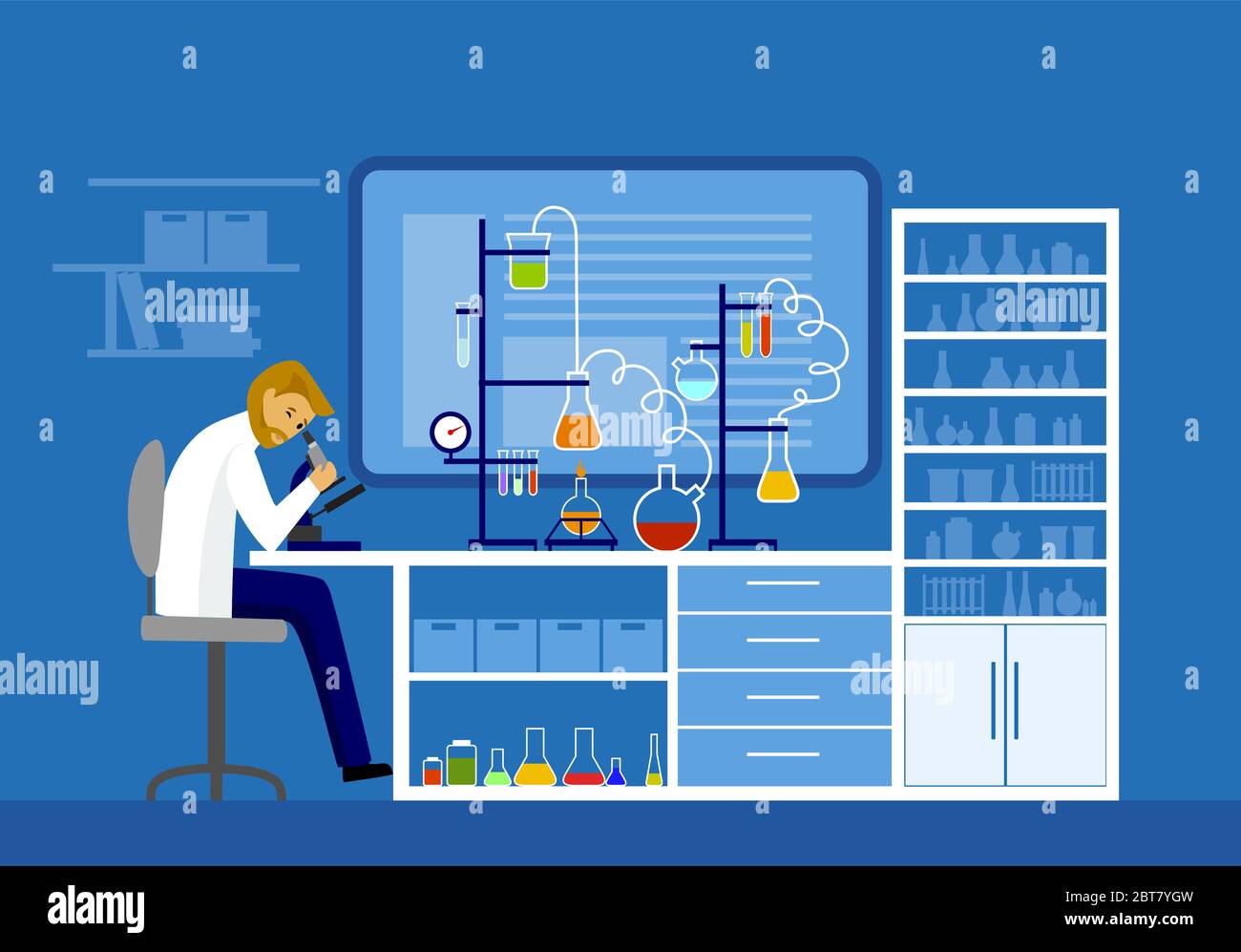Laborant Stock Vector Images - Alamy
