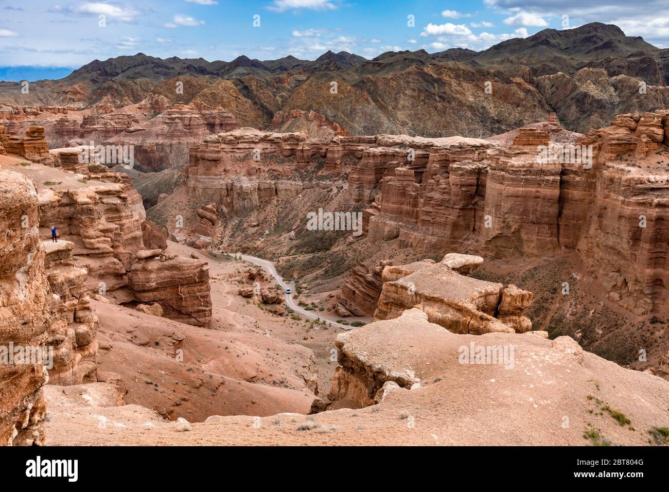 Pathway in red sandstone canyon Stock Photo - Alamy