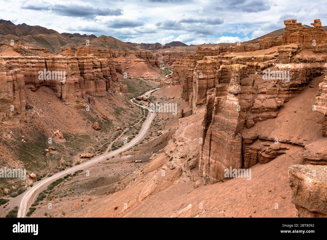 Pathway in red sandstone canyon Stock Photo - Alamy