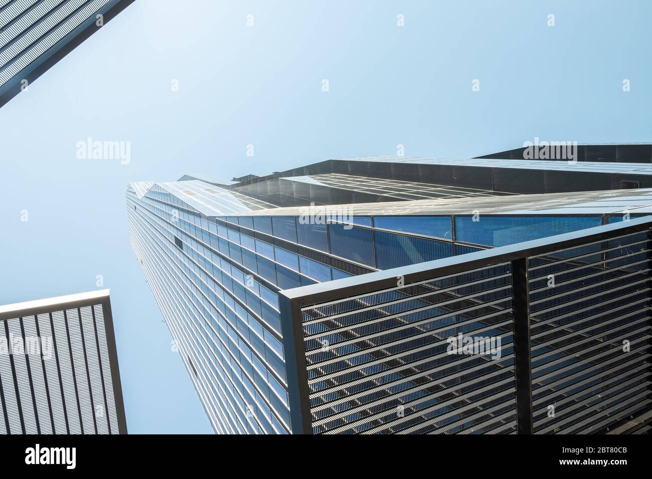 DC Tower, Vienna, Austria, 8th of May 2016. View from bottom to peak of ...