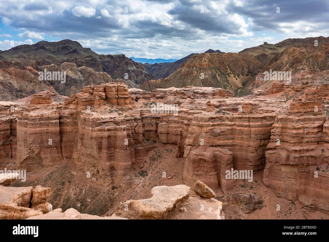 Beautiful red sandstone canyon landscape Stock Photo - Alamy