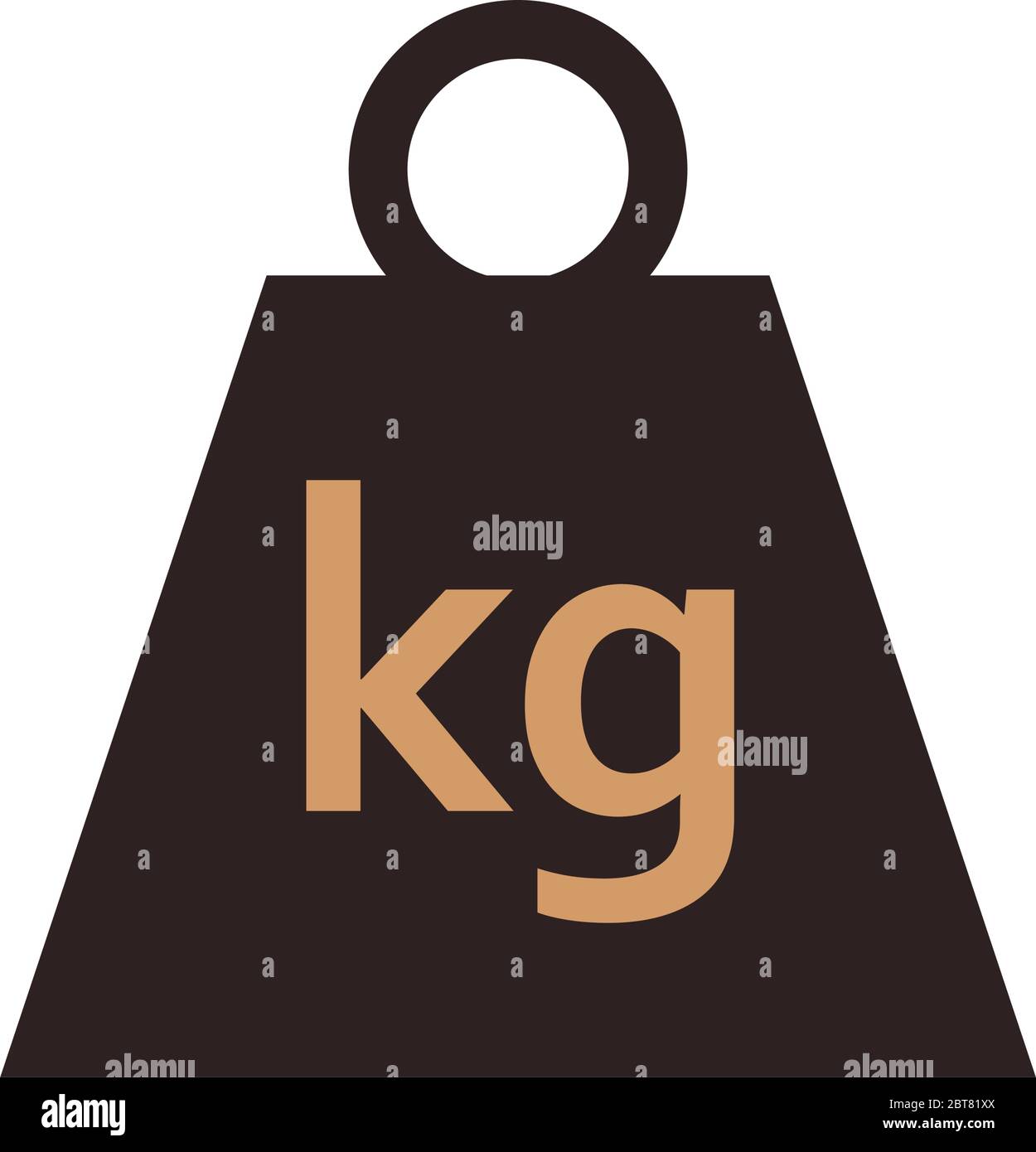Package kg weight flat style icon design, Cardboard delivery logistics ...