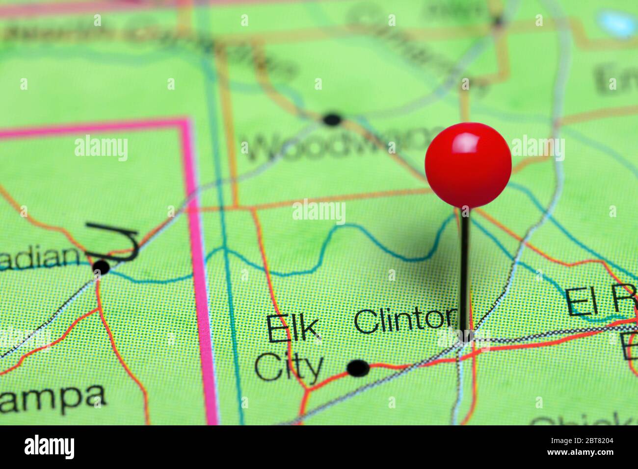 Map of clinton hi-res stock photography and images - Alamy