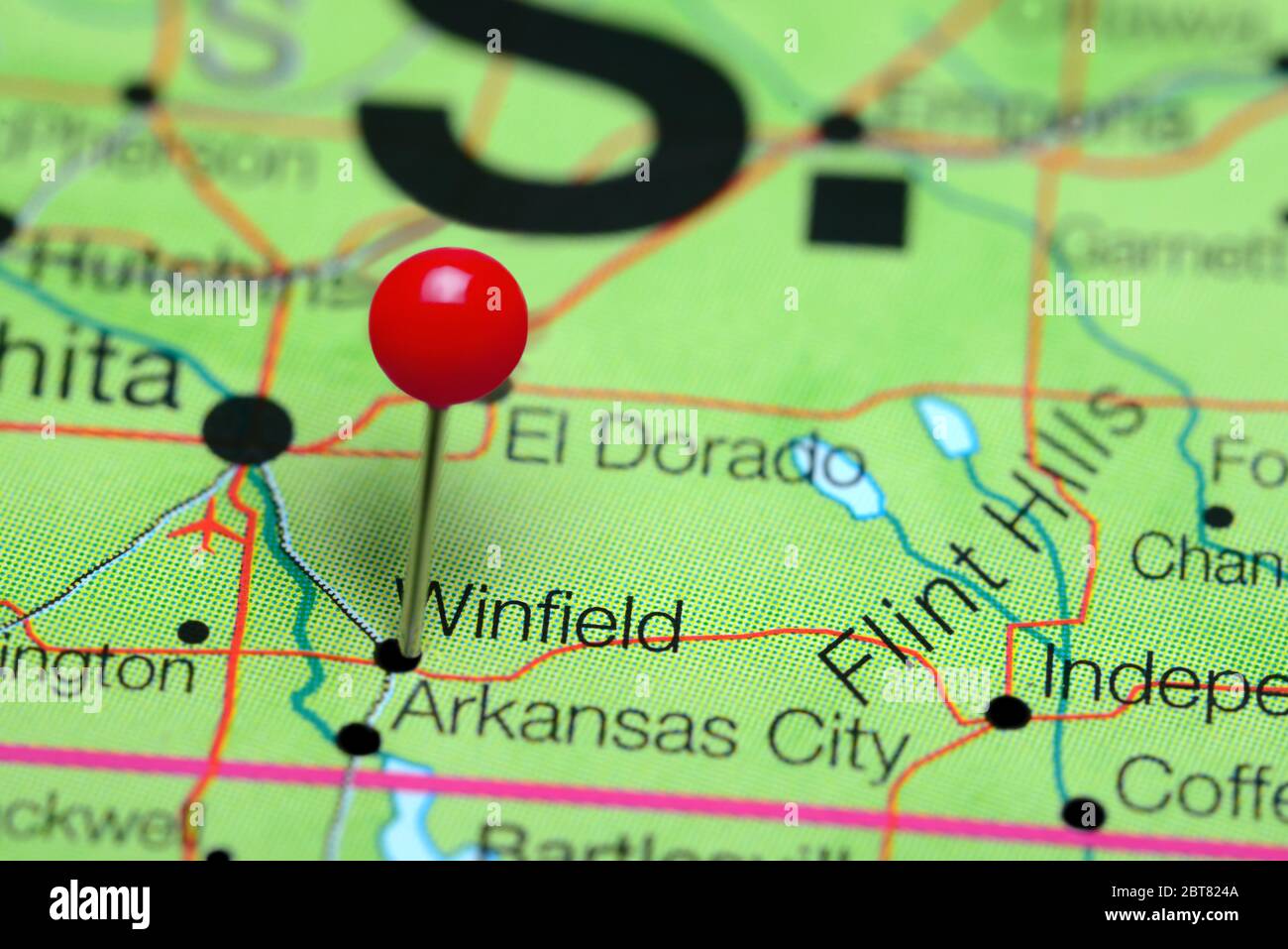 Map of kansas hi-res stock photography and images - Alamy