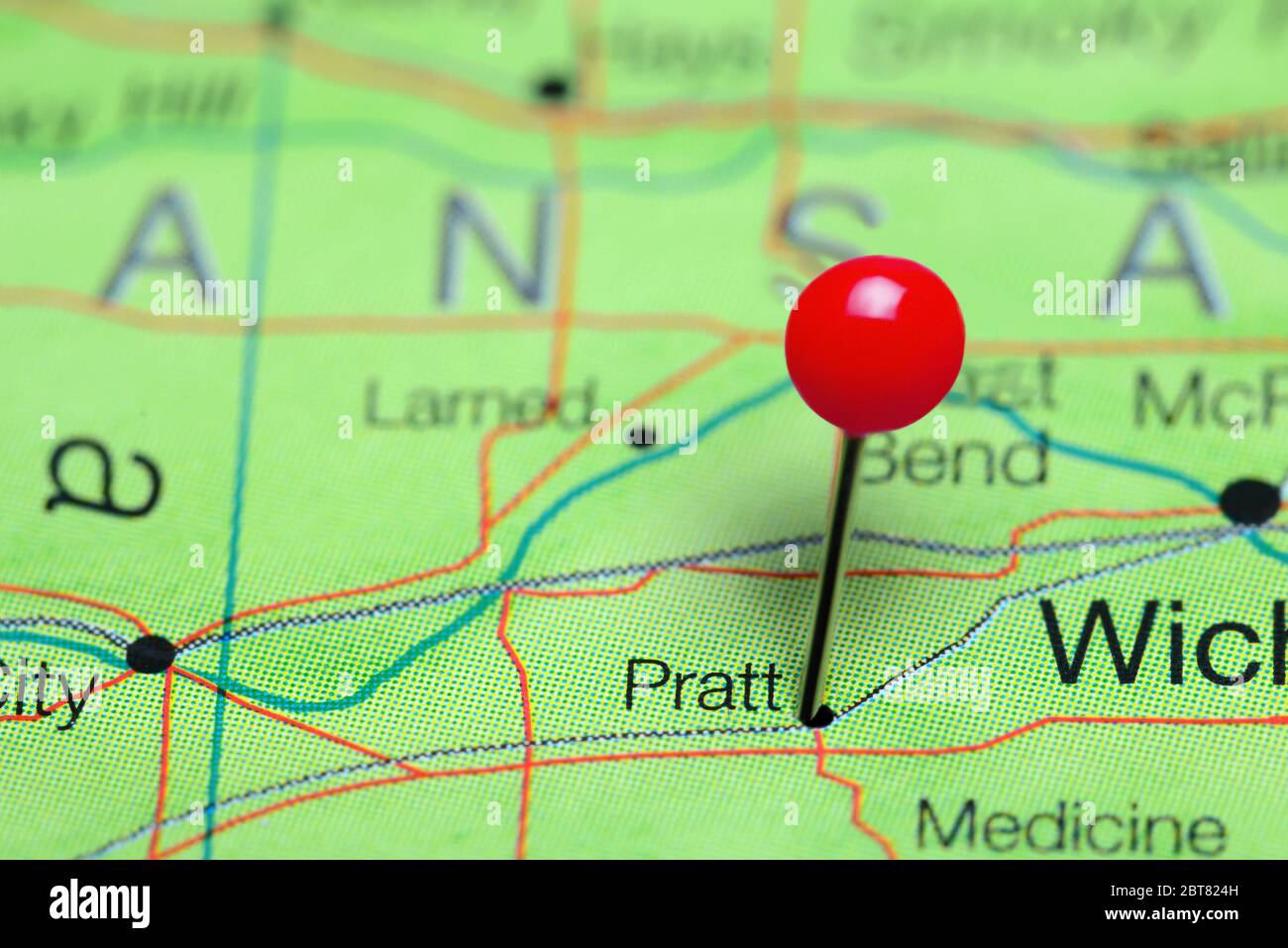 Map of pratt hi-res stock photography and images - Alamy
