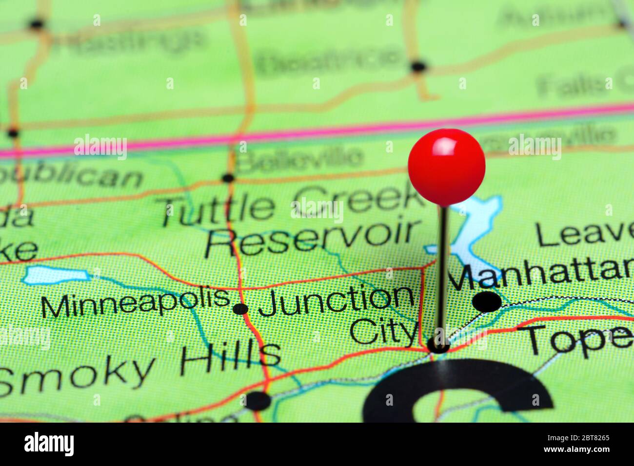Map of junction city hi-res stock photography and images - Alamy