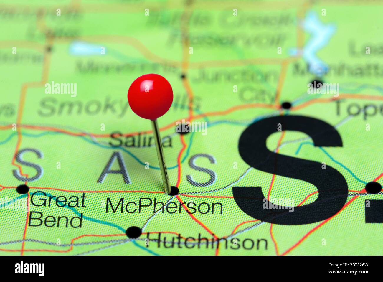 Map Of Kansas State High Resolution Stock Photography and Images - Alamy