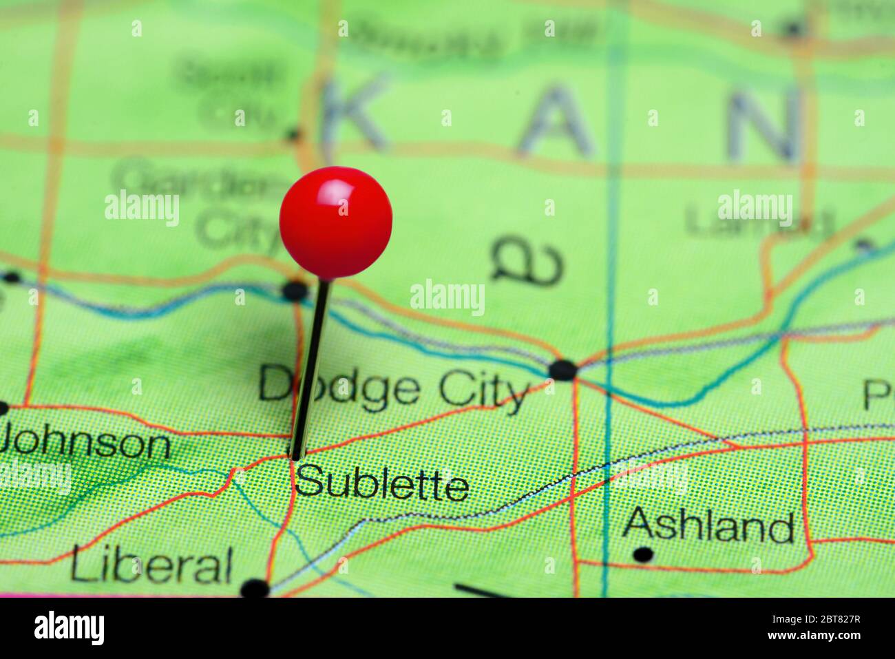 Map of sublette hi-res stock photography and images - Alamy