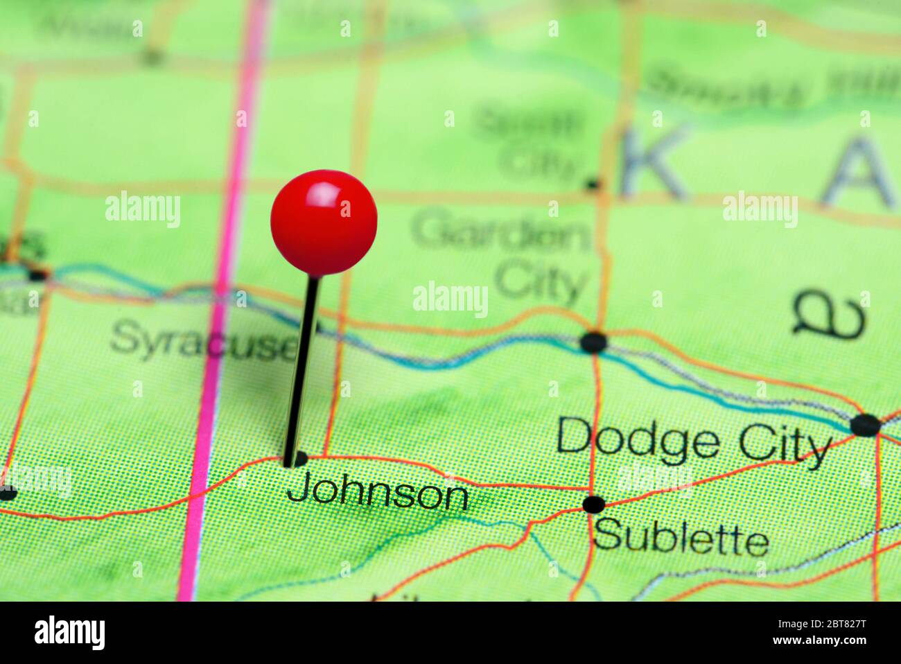 Johnson on a map hi-res stock photography and images - Alamy