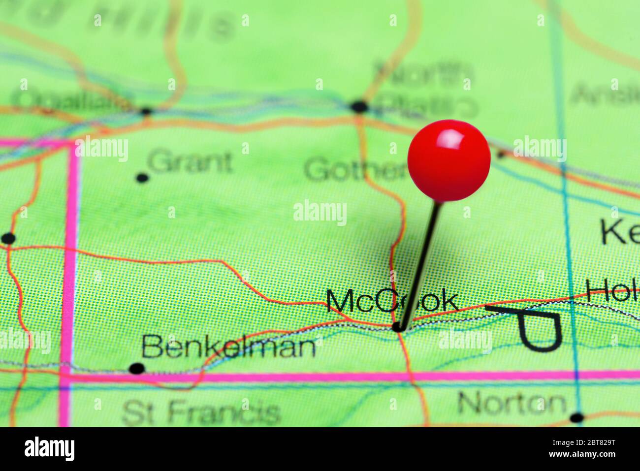 Mccook nebraska map hi-res stock photography and images - Alamy