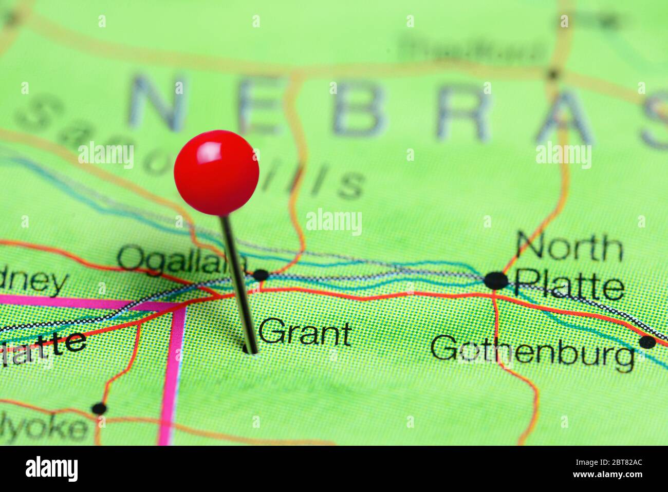 Map of grant hi-res stock photography and images - Alamy