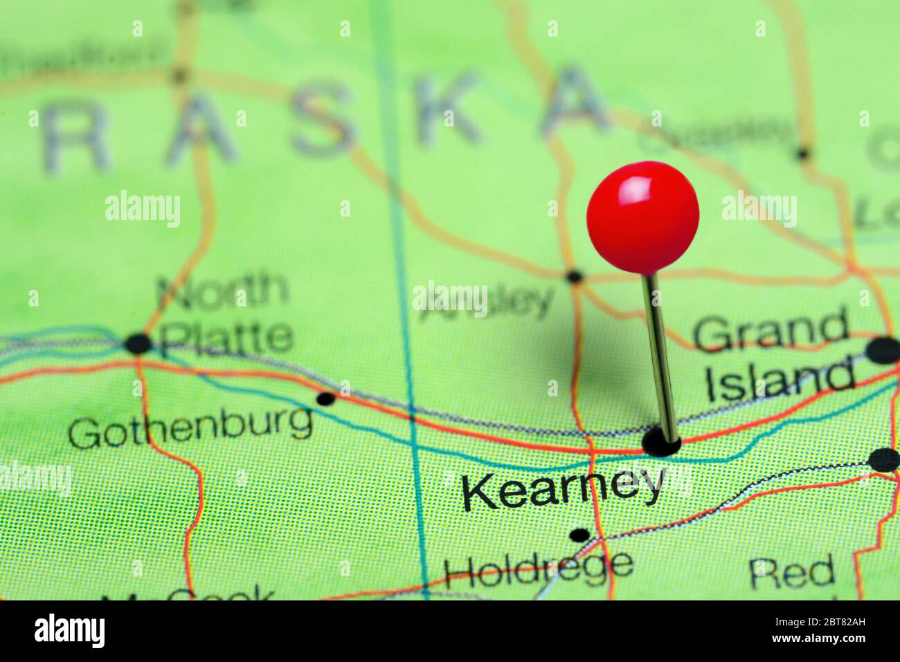 Kearney on a map hi-res stock photography and images - Alamy