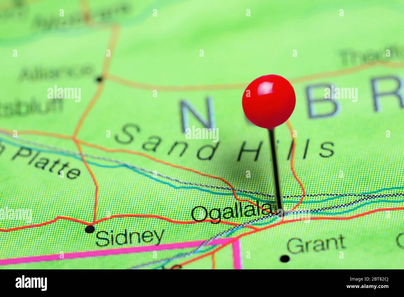 Map of ogallala hi-res stock photography and images - Alamy