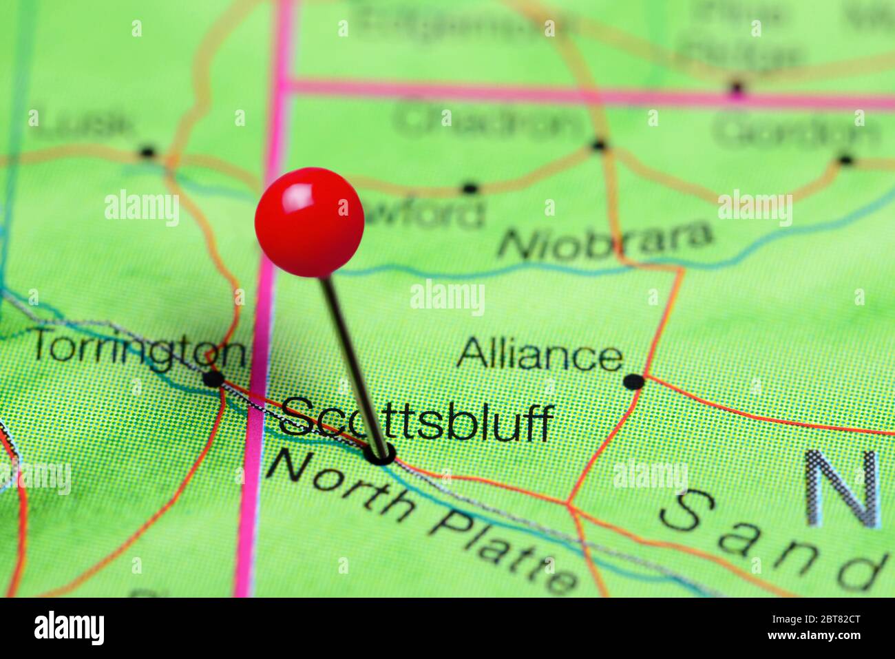 Mappa Del Monumento Nazionale Di Scotts Bluff